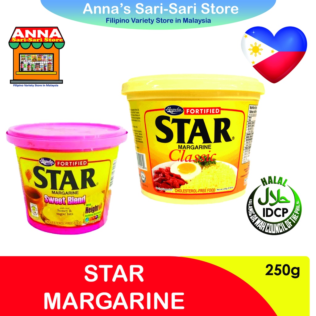 STAR MARGARINE CLASSIC & SWEET BLEND 250 Grams (HALAL) | Shopee Malaysia