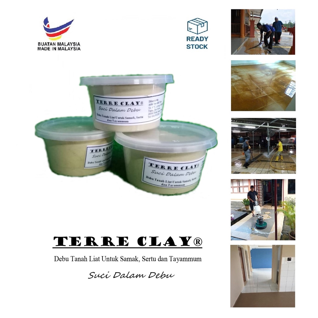Terre Clay, Debu Tanah liat untuk samak, sertu rumah sewa dan baru ...