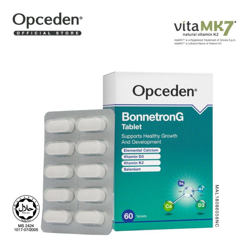 Opceden BonnetronG Tablet 60's [Calcium & Bone] | Shopee Malaysia