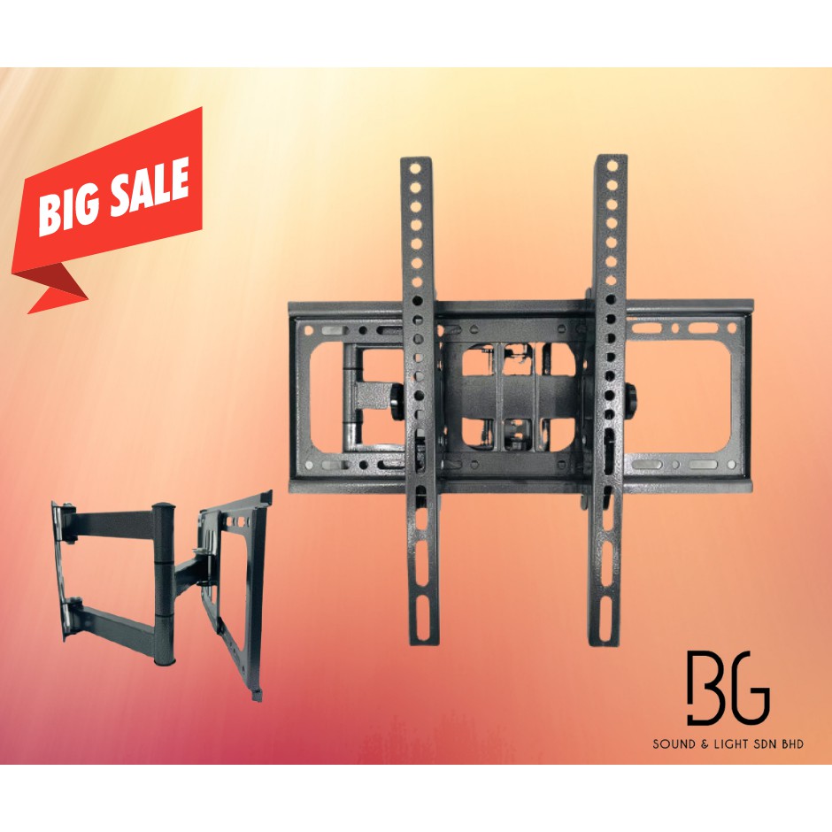 26-55inch full motion led/lcd/plasma tv wall mount tv bracket (f401) | Shopee Malaysia