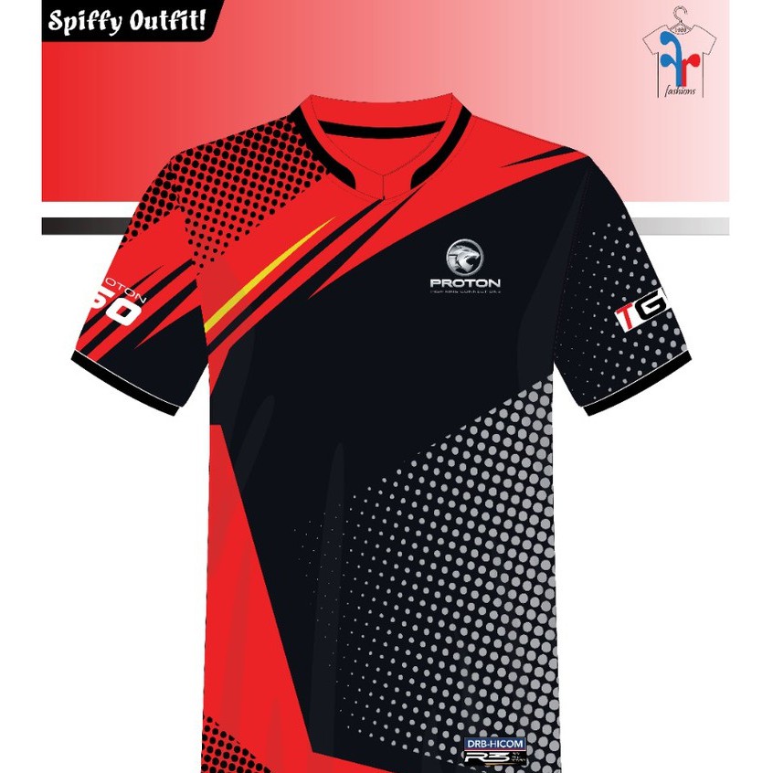 SUBLIMATION(JERSEY) RED R3 R/NECK TSHIRT S/SLEEVE | Shopee Malaysia