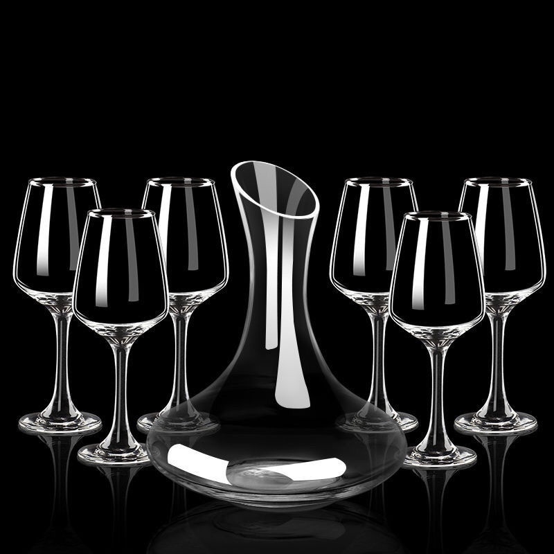 (Christmas Promo)Wine Decanter Set Red Wine Pourer Crystal Clear Glass ...