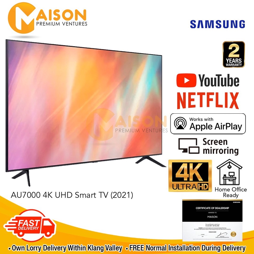 [Sales] Samsung 70" 4K UHD Smart TV UA70AU7000KXXM (Own Lorry Delivery ...