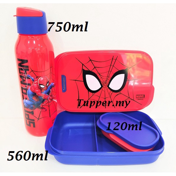 *Bottle/Foodiebuddy*Tupperware Marvel Spider-Man Collectable/Eco Bottle ...