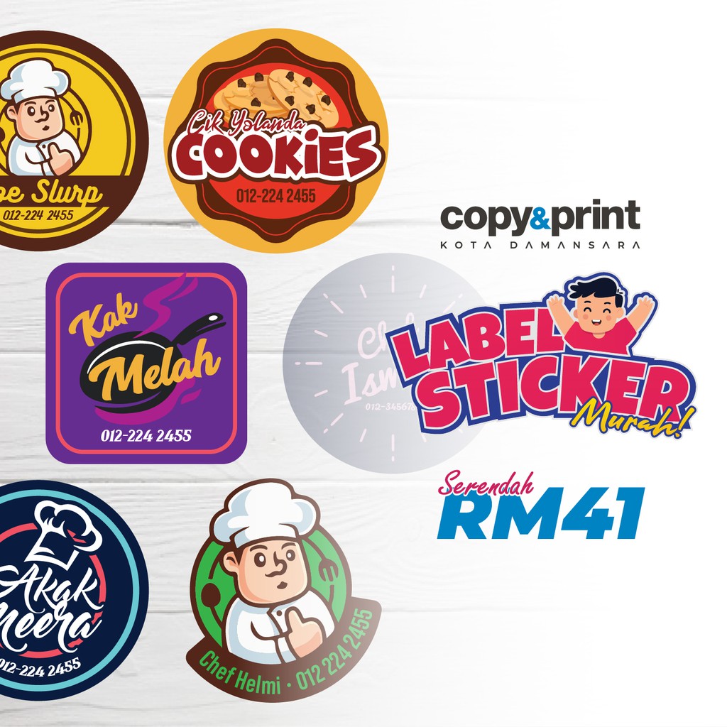 [400 PCS] LABEL STICKER MURAH - TRANSPARENT (KALIS AIR | LUTSINAR ...