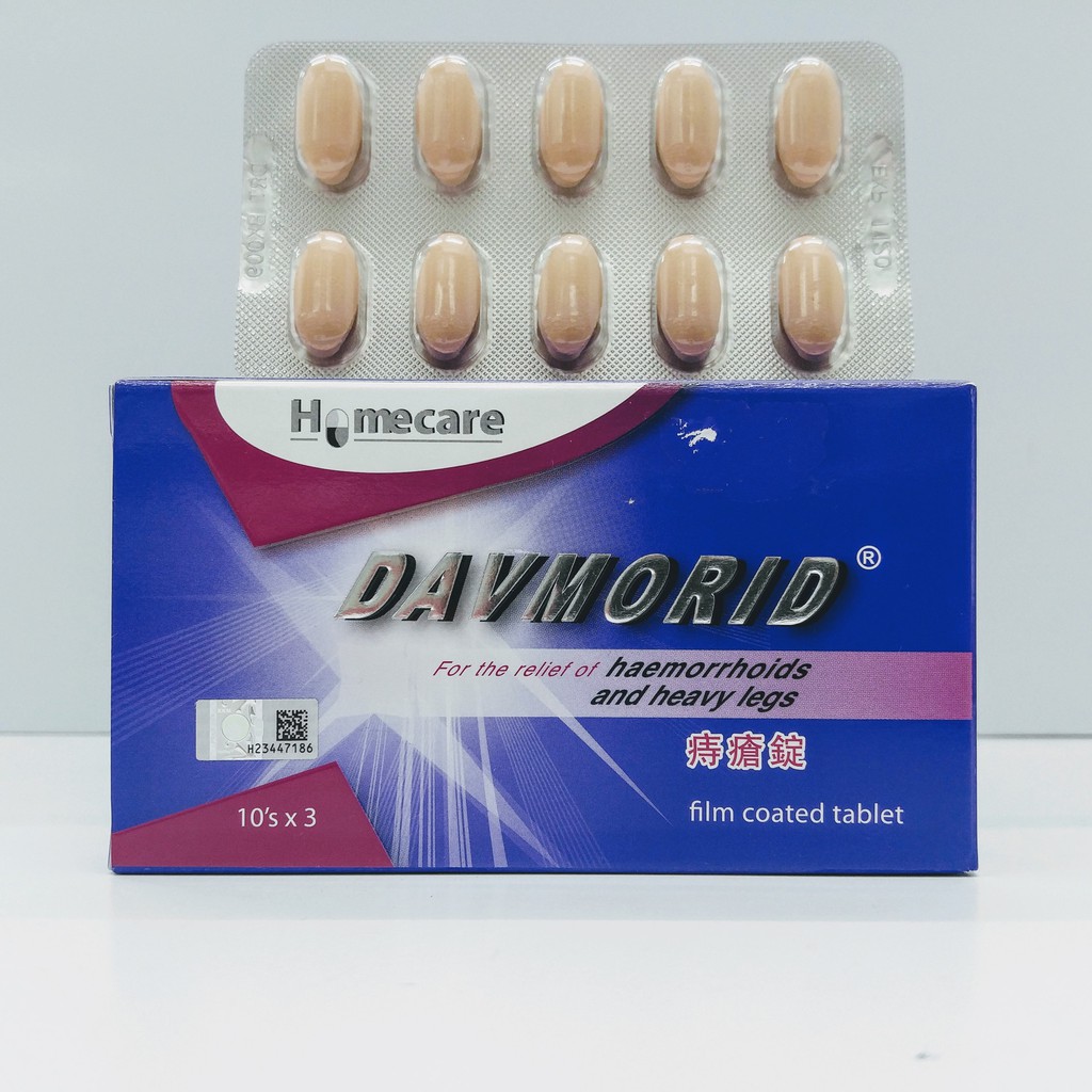 Davmorid For Haemorrhoids & Heavy Legs Relief Tablet 10's x3 exp20.11 ...