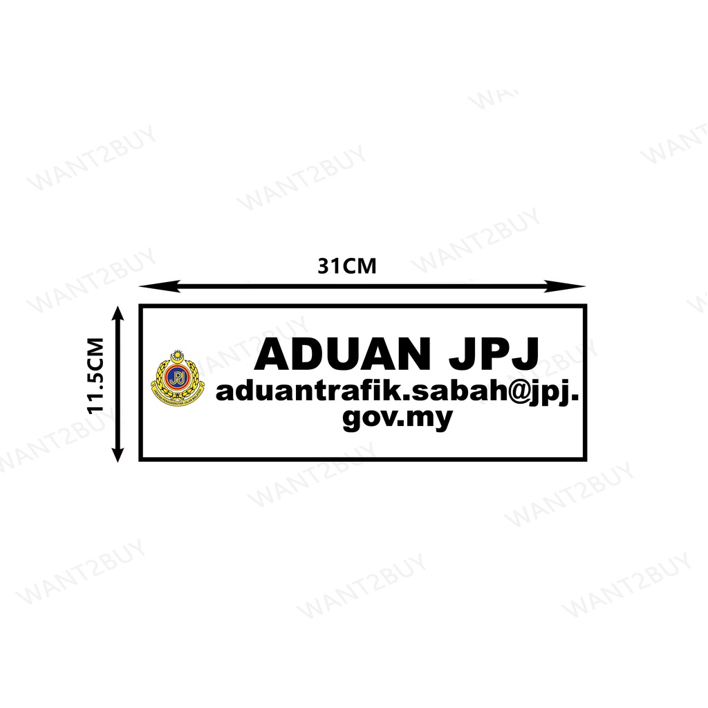 1pcs A C T KA Commercial Lorry Sticker JPJ Pass Stiker Lori Puspakom 80 ...