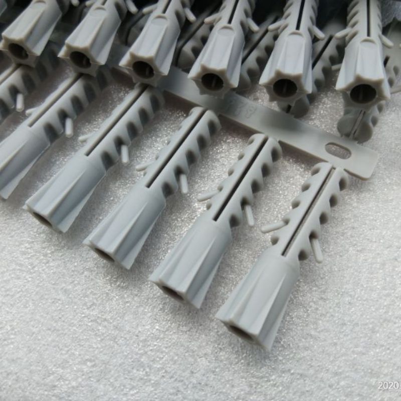 (1pack)Pvc Wallplug 6MM/8mm Screw Wallplug Plastik Dinding Skru Paku ...