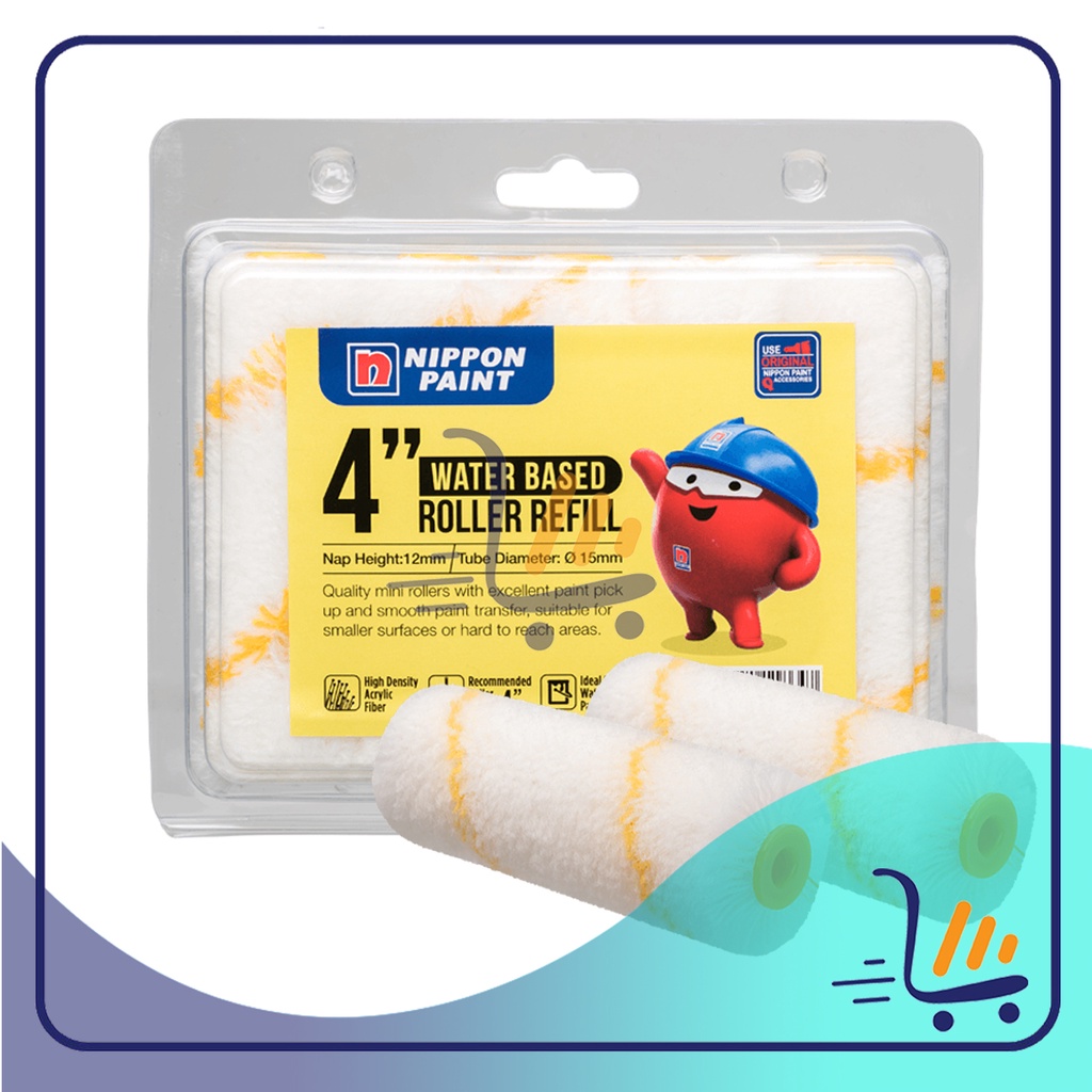 4" Nippon Water-Based Roller Refill | Shopee Malaysia