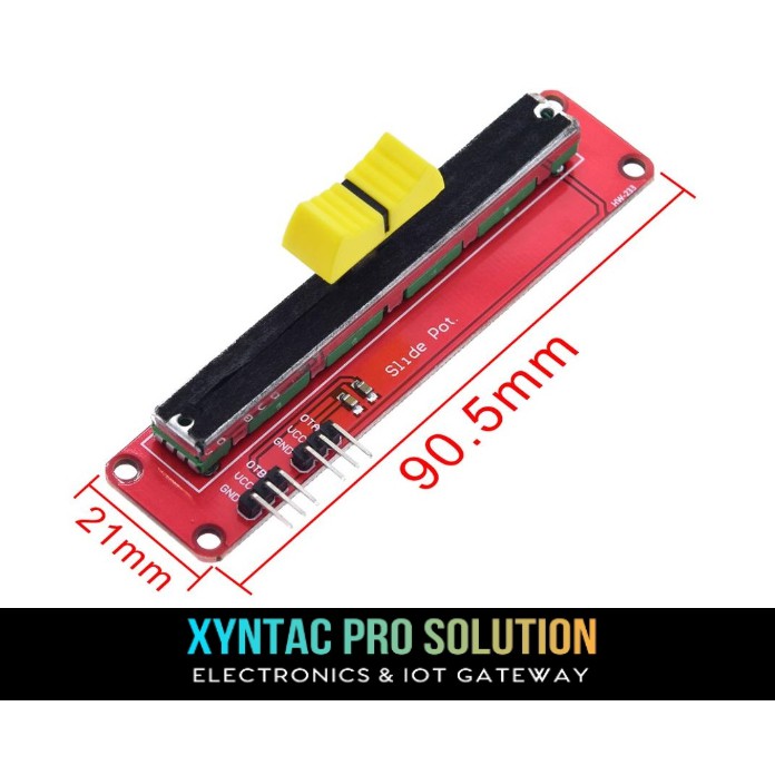 10K Potentiometer Sliding Adjustable Module Electronic Slider Variable ...