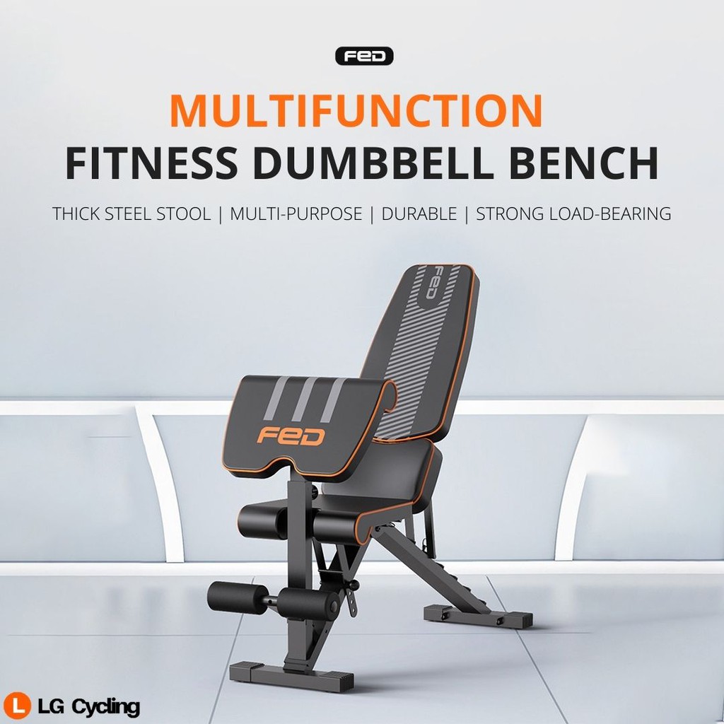 Fed Multifunction Dumbbell Bench Chair Gym Bench Press Adjustable Dumb ...