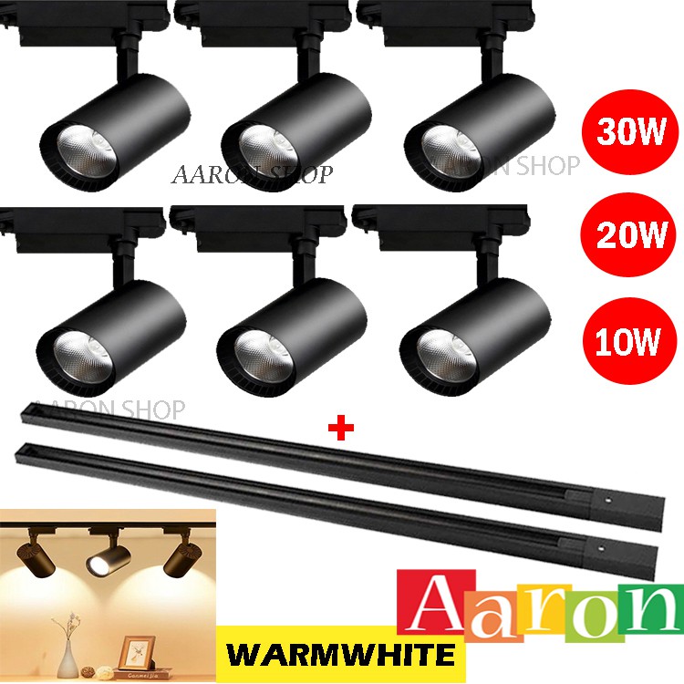8 IN 2 SET WITH 1 METER TRACK RAIL WITH 12/20/30W COB TRACK LIGHT SPORT ...