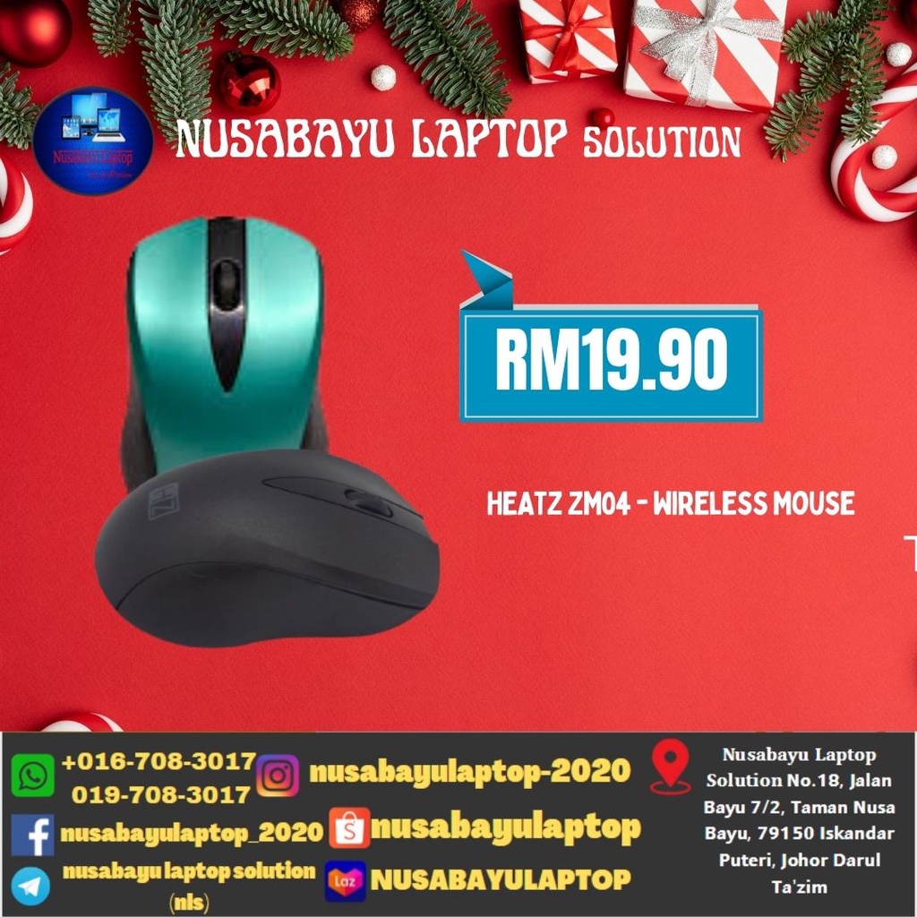 HEATZ ZM04 - Wireless Mouse | Shopee Malaysia