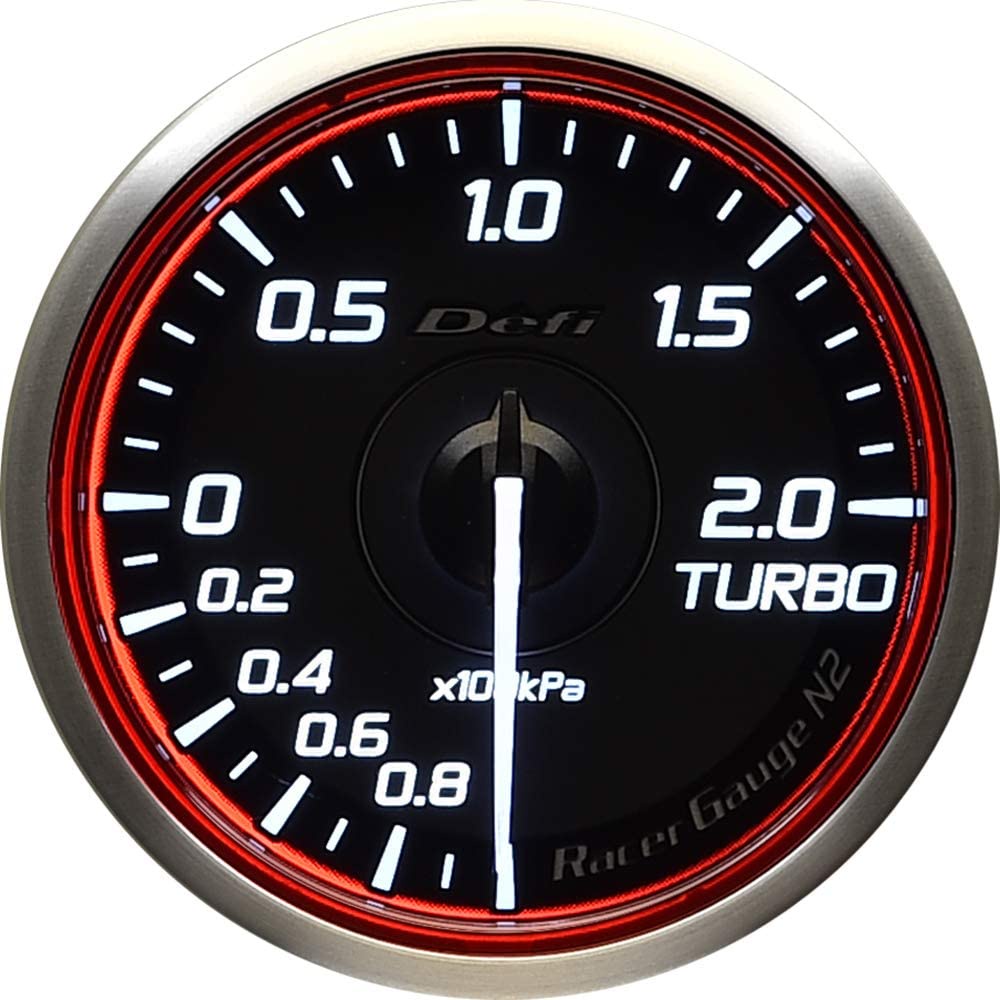 Defi DF16603 Defi Meter [Racer Gauge N2 Red] 60φ Turbo Meter 200kPa ...