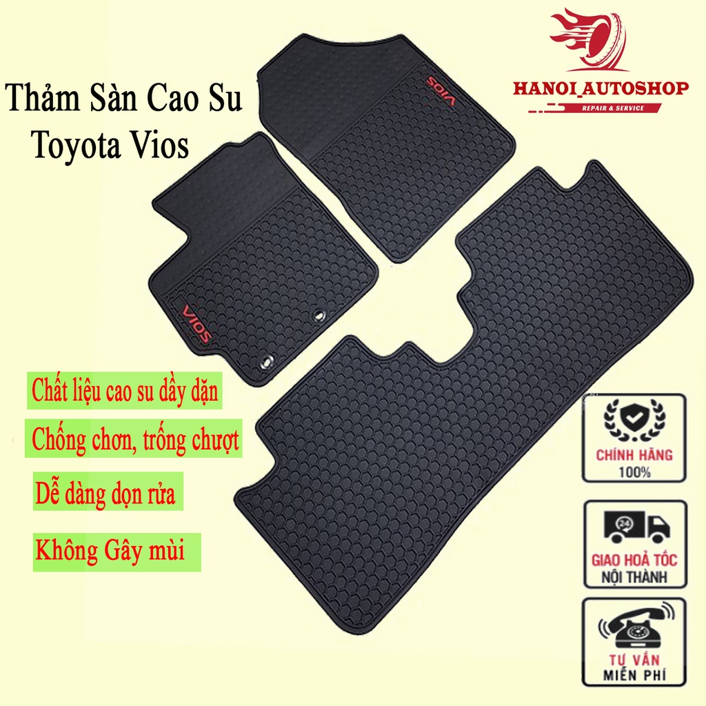 [PREMIUM Product]rubber Floor Mats for Toyota Vios 2014 to 2022 - no ...
