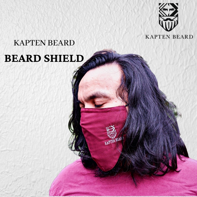 (BloodyMaroon) Beard Shield Mask byKapten Beard specially made for ...