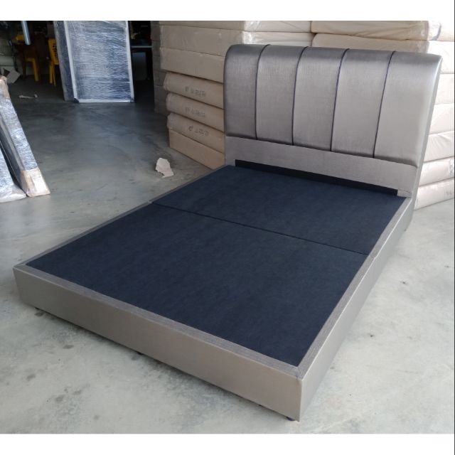 PVC Divan Katil Queen Grey PVC 150x200cm | Shopee Malaysia