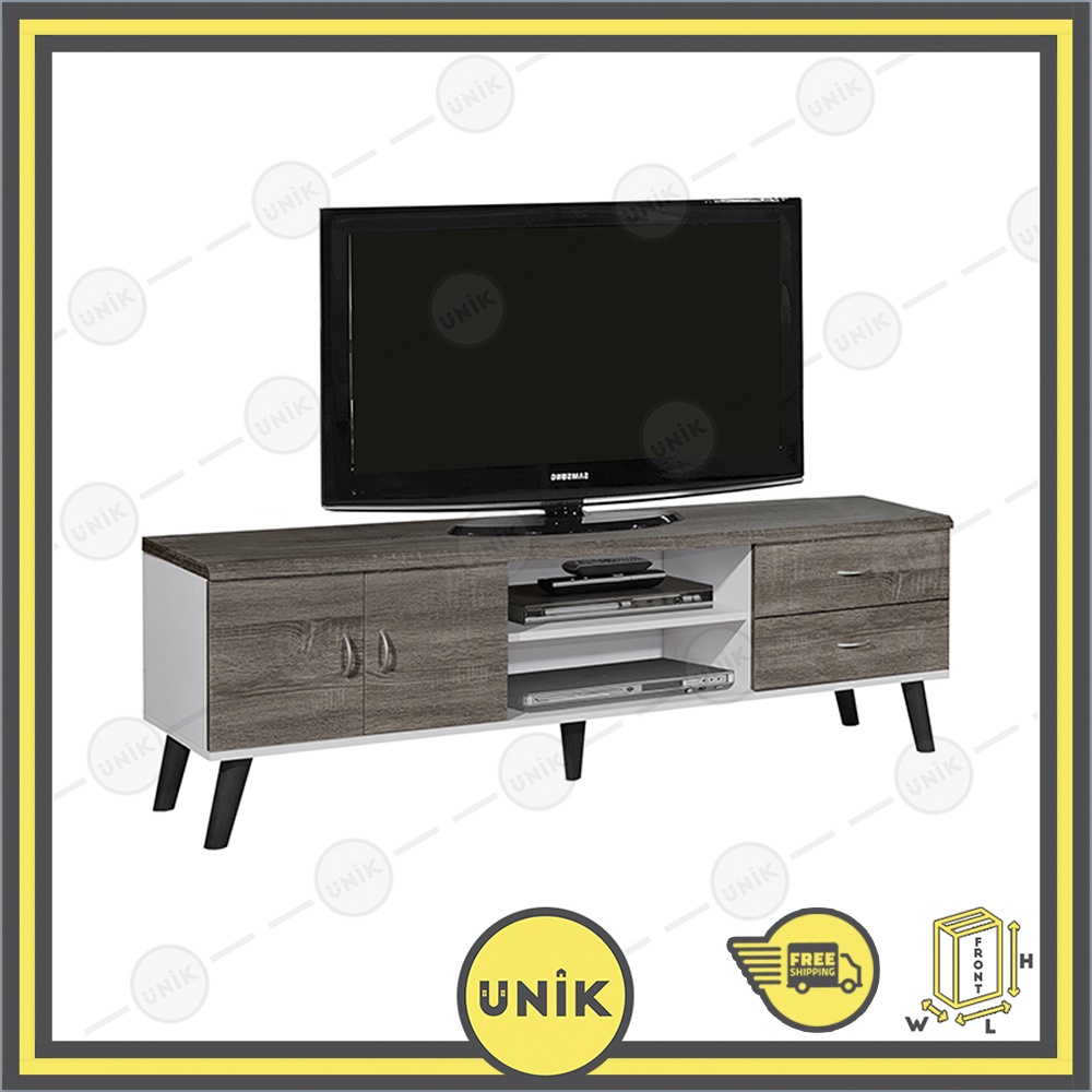 [UNIK] (FREE SHIPPING) 5ft TV Cabinet with High Leg Hall Rack | Almari ...