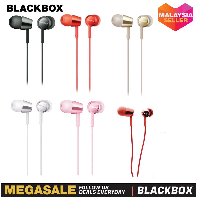 Sony MDR-EX155 / EX155 In-Ear Earphone Stereo (1.2m) L-Plug Type with ...