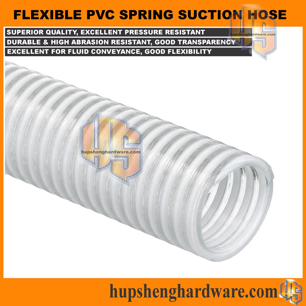 PVC Flexible Suction Hose PVC Spring Hose PVC Transparent Hose Pipe ...