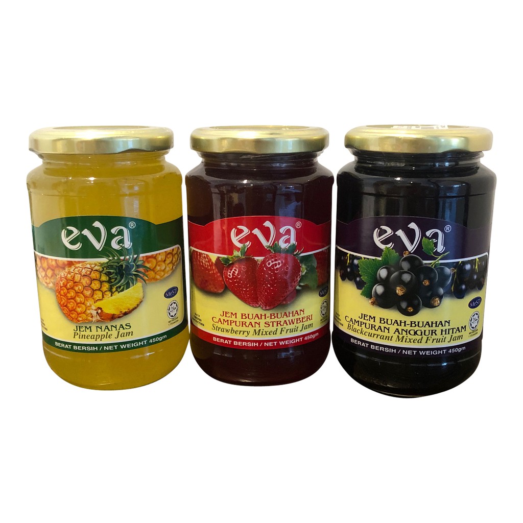 EVA Fruit Jam (Blackcurrant / Pineapple / Strawberry) | Shopee Malaysia