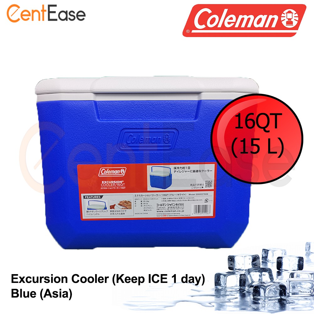 Coleman 16QT (15.14L) Excursion Cooler Box - Blue (Asia) | Shopee Malaysia