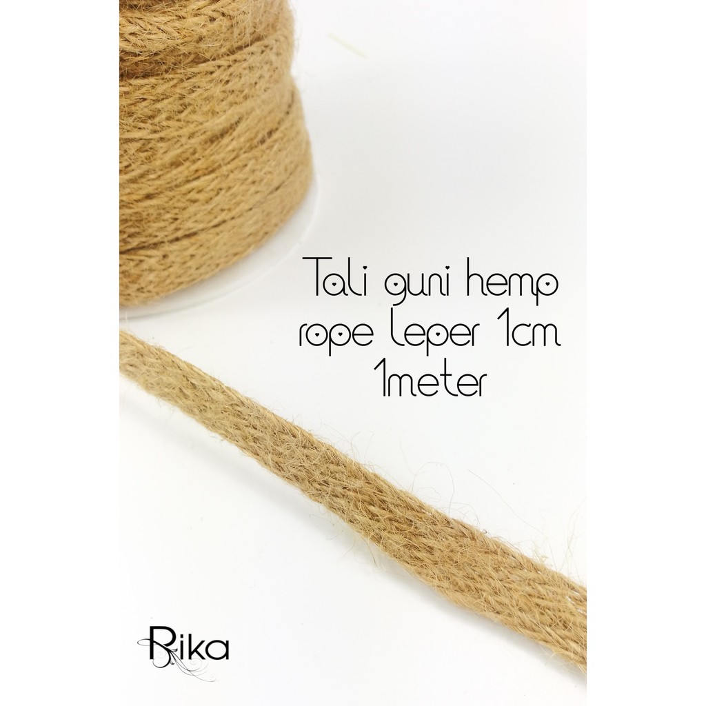 Tali guni tali jut hemp rope hemp cordage ACC1025 1cm x 1 meter ...