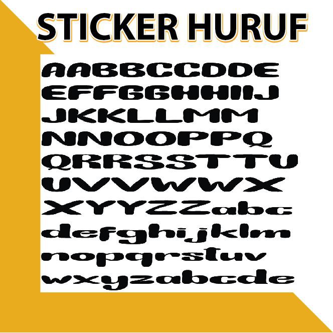 STICKER ABJAD / STIKER HURUF / STIKER ABC / STIKER PVC | Shopee Malaysia