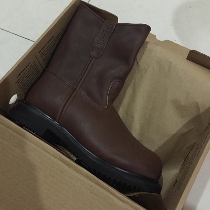 Kasut Pecos Red Wing Safety Shoe 8241 Men 9-Inch Pull-On Boot sirim ...