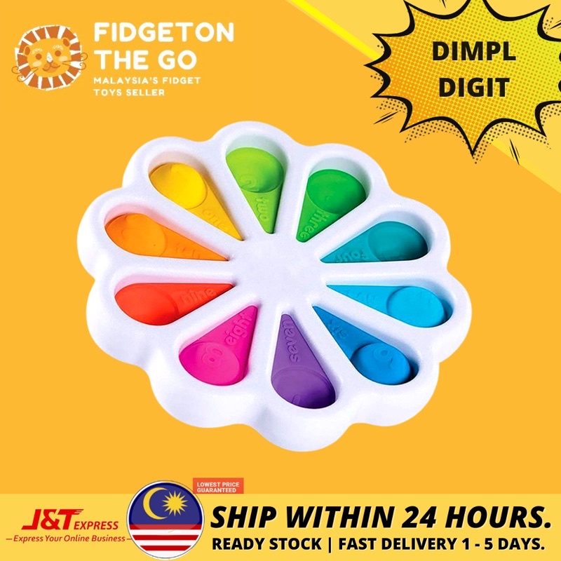 [J&T Express] Simple Dimple Fidget Toys Toy Digits Pop It Besar Mainan ...