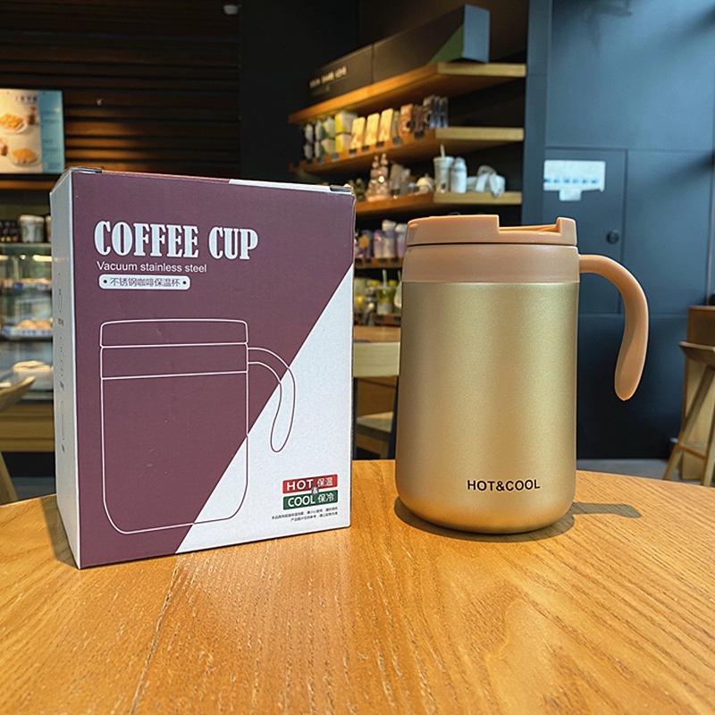 Tomoso 350ml/500ml Keep Warm Coffee Mug / Stainless Steel Thermal Mug / Coffee Cup / Cawan Tahan ...