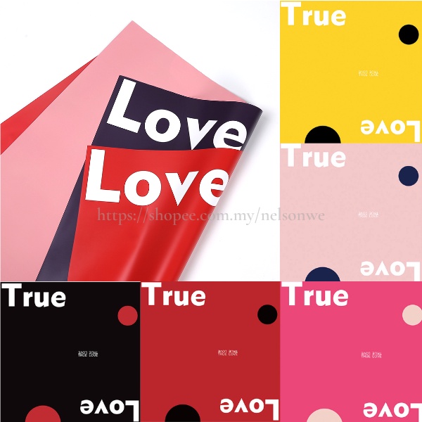 20pcs Love Wrapping Paper Gift Paper Craft Paper Gift Paper Kertas ...