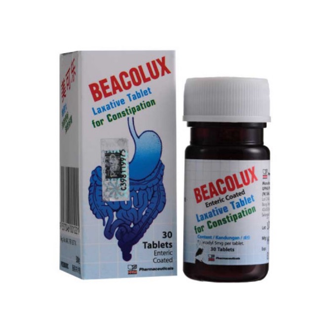 BEACOLUX LAXATIVE TABLET for constipation 美可乐通便丸 30Tablets/片 | Shopee ...
