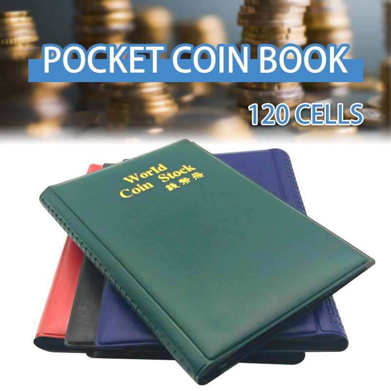 120 Coins Collection Storage Book Commemorative Coin Collection Album ...