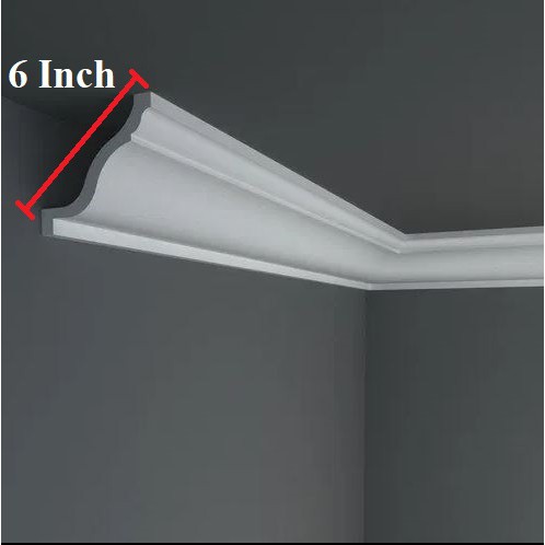 Plaster Cornices Model C255 Plain (Length 8') | Shopee Malaysia