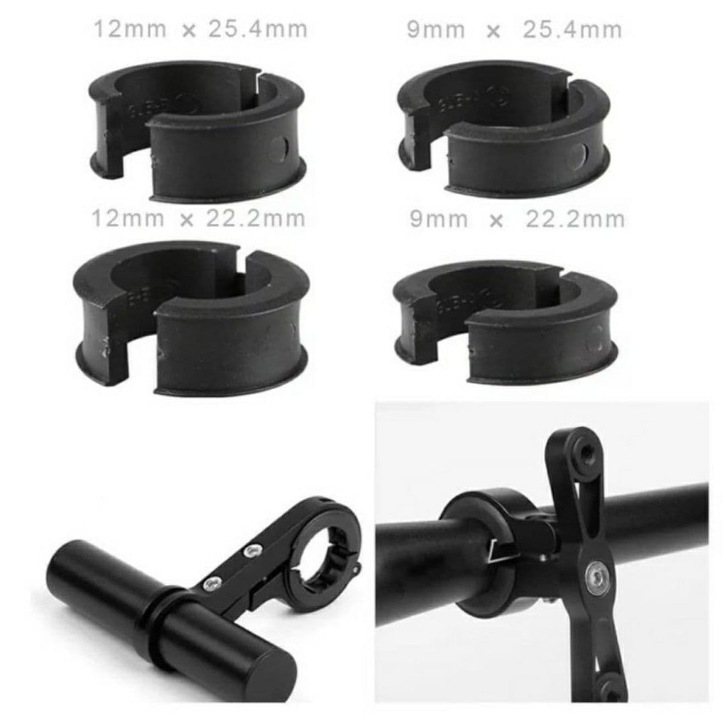 Spacer Adapter 31.8mm to 25.4 Or 22.2 bracket barfly clamp handlebar ...