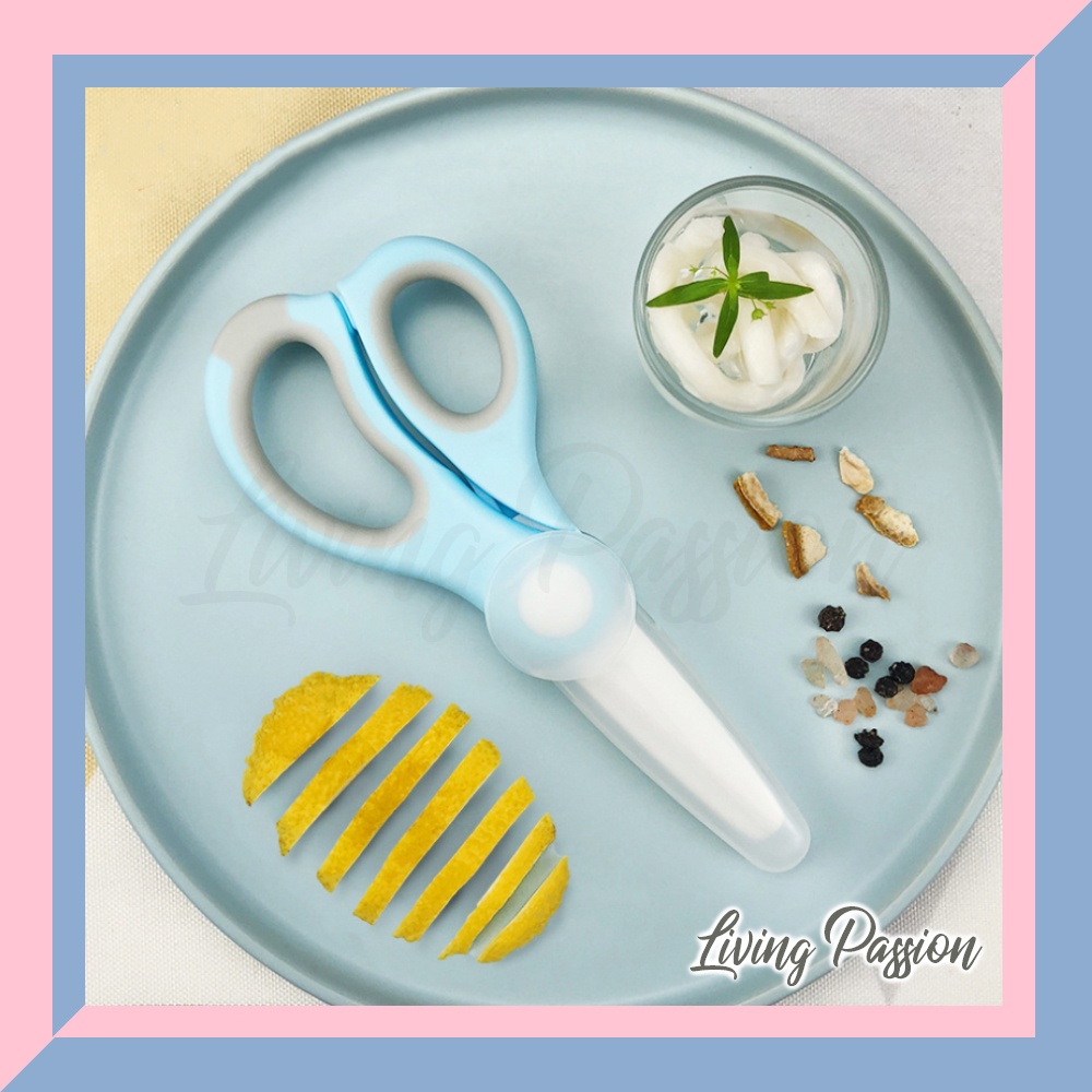 Baby Ceramic Food Safe Cutting Scissors Children Kids Kitchen Food ...