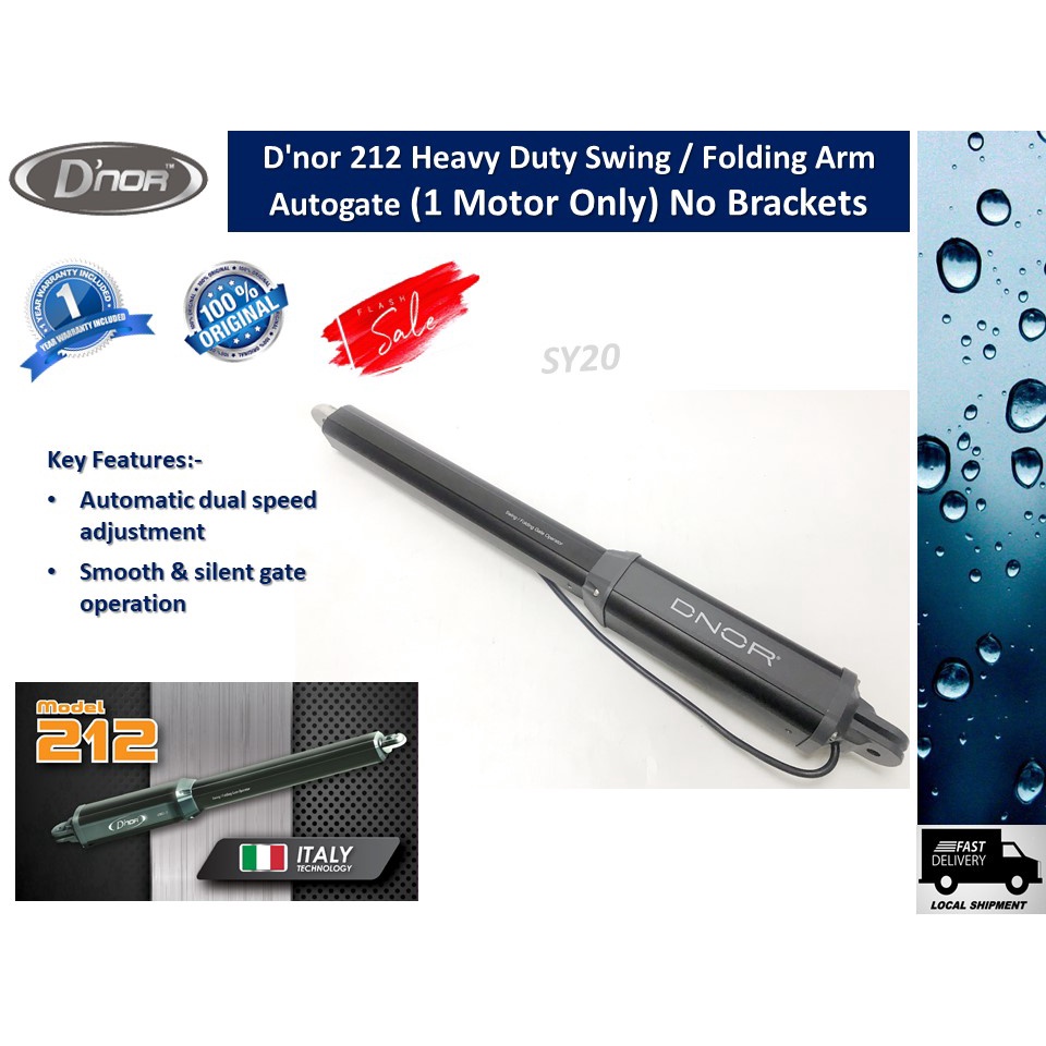 Dnor Autogate D'nor 212 24VDC Heavy Duty Swing and Folding Arm Autogate ...