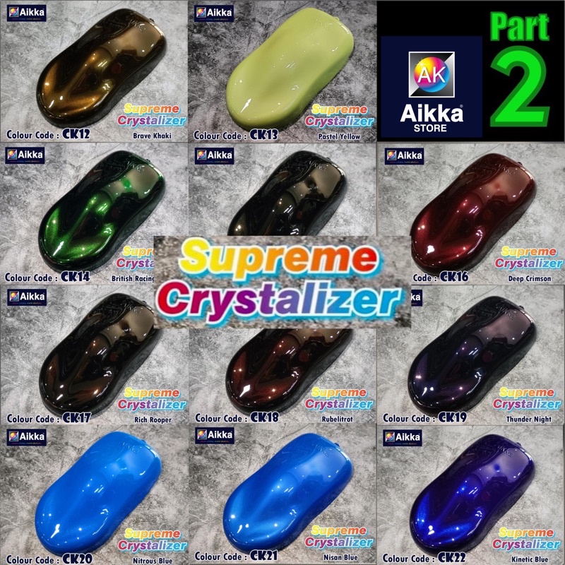 Aikka Supreme Crystalizer Paint Automotive Spray Kereta Cat Automotif 2K | 250ml-1000ml Part 2 ...