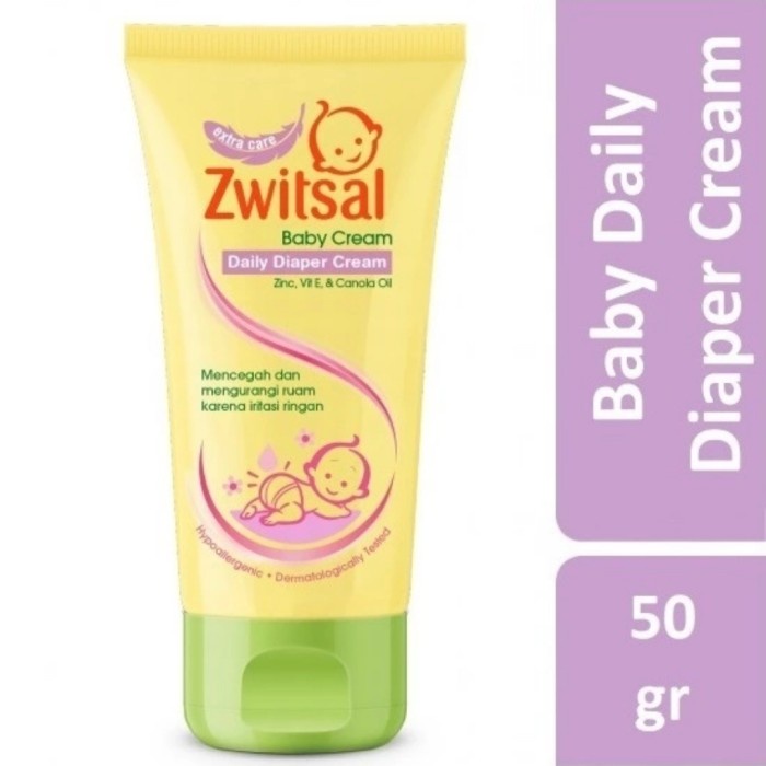 Zwitsal baby DAILY DIAPER CREAM 50gr/baby DIAPER Rash CREAM 50gr ...