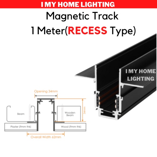 New Smart Modern LED Magnetic Track Light Lighting Recess Linear Grill ...