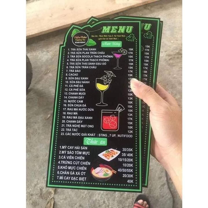 Menu for shop printed on request | Shopee Malaysia