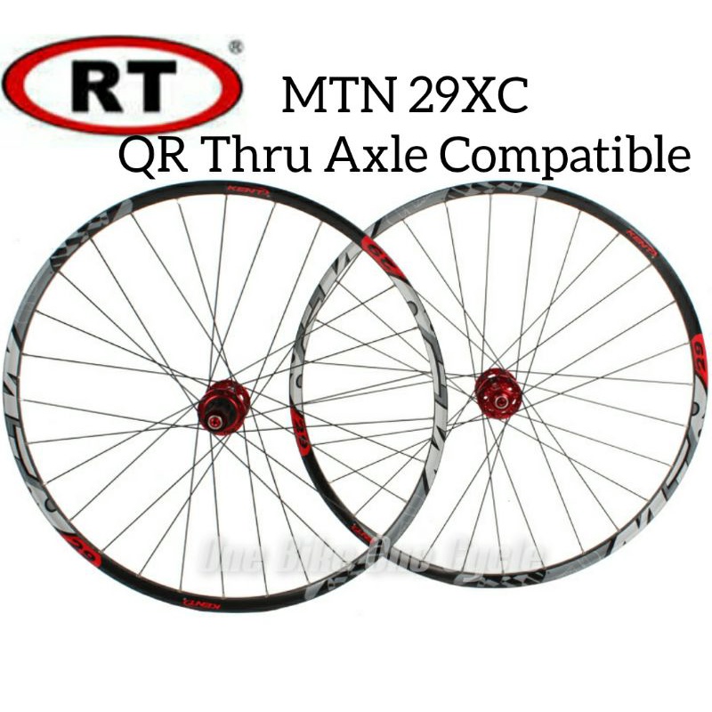 RT MTN 29XC MTB Wheelset 29 inch 6 Sealed Bearing QR / Thru Axle ...