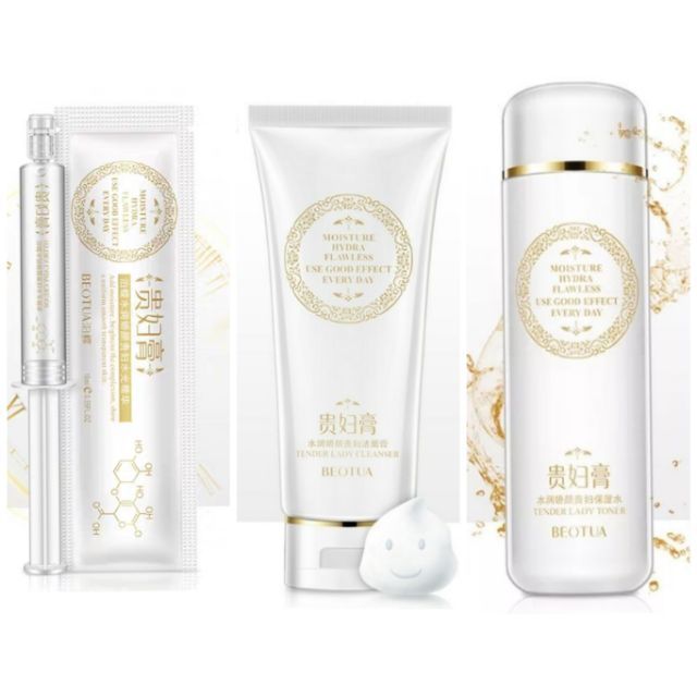 BEOTUA Tender Lady 3in1 set (Toner, Cleanser, Serum) | Shopee Malaysia