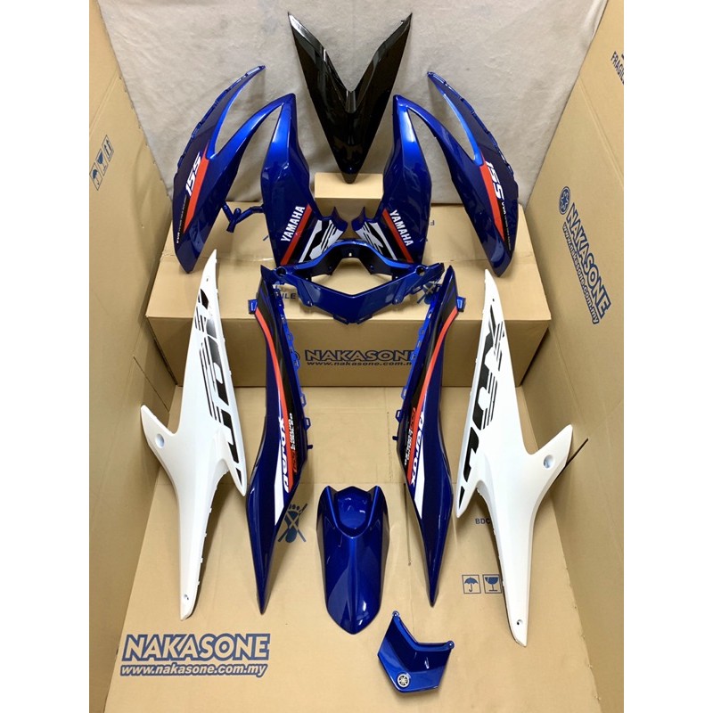 YAMAHA NVX155 V1 NVX V1 COVER SET AEROX THAILAND STD VERSION BLUE WHITE ...