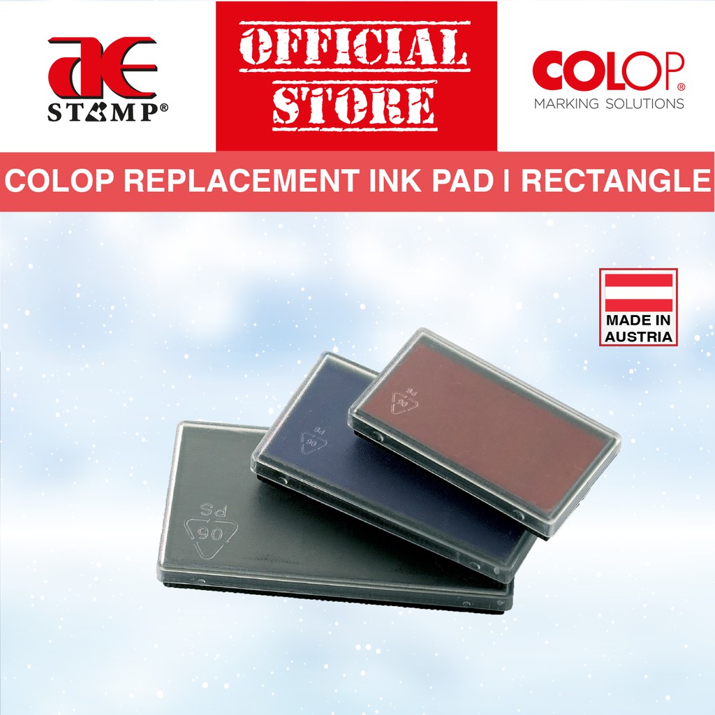 COLOP Replacement Ink Pad | P10 P20 P30 P40 P50 P60 | Rectangular Spare Ink Pad for Self Inking ...