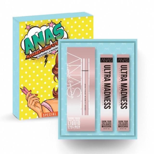 💥💯 ORIGINAL HQ💯💥 ANAS POP SERIES COMBO EYELINER + MASCARA | Shopee Malaysia