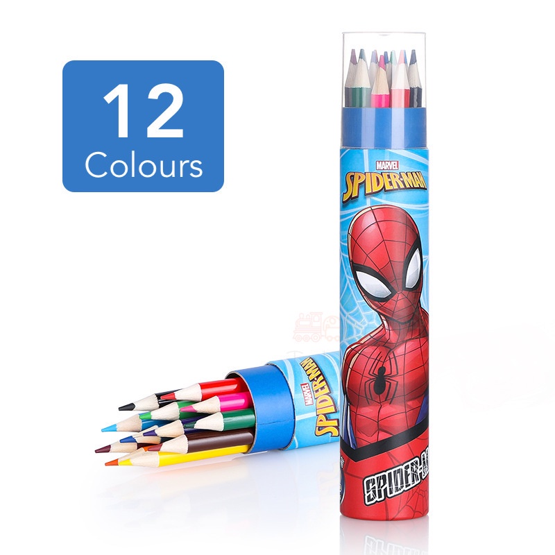 Spiderman Kids Colour Pencils HB [ Up to 36pcs - Licensed Product ...