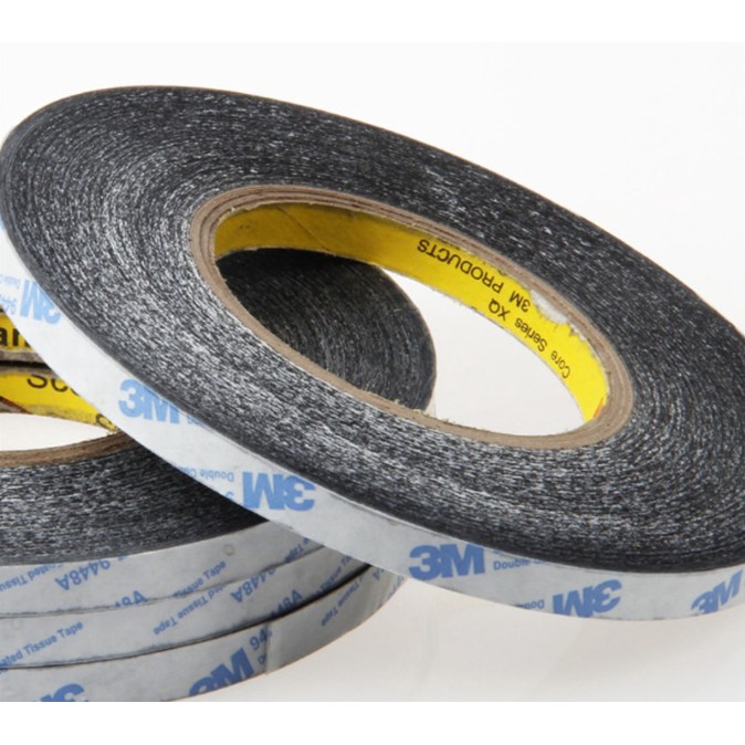 3M Black Double Sided Sticky Tape (50m length) | Shopee Malaysia