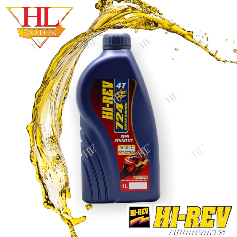 4T HI-REV 724 (SAE 10W-40)Premium Semi- Synthetic🔥ReadyStock🔥engine oil ...